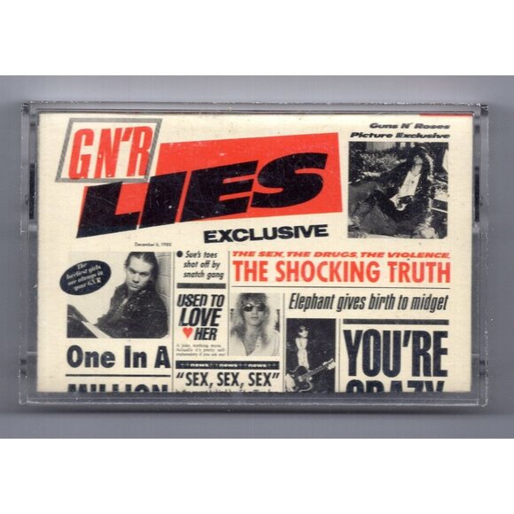 Geffen | Other | Guns N Roses Gnr Lies Cassette Tape 986 Geffen Rock ...